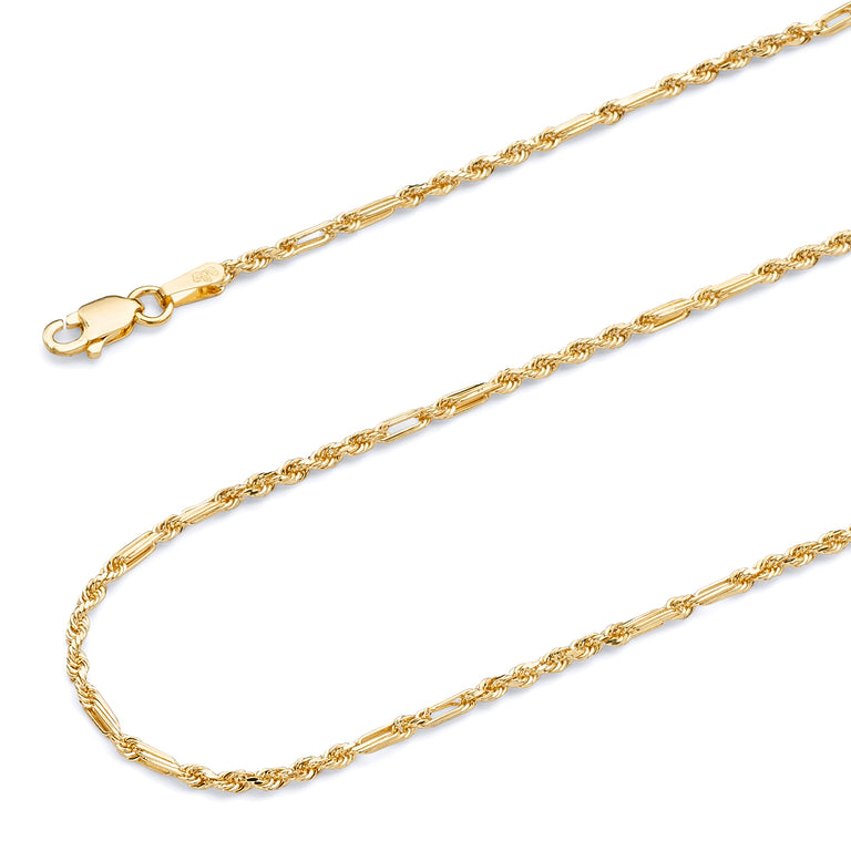 Solid Milano Chain in 14K Gold – Oro Club